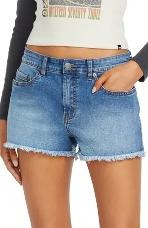 BILLABONG Drifter Cutoff Denim Shorts - Medium Surf Spray