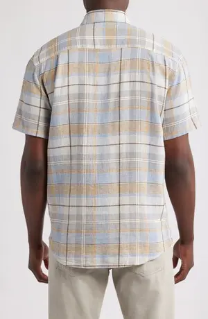 Pendleton Dawson Plaid Linen Blend Button-up Shirt