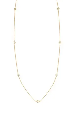 Bony Levy Mykonos Diamond Station Necklace - 18k Yellow Gold