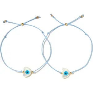 VENESSA ARIZAGA Heart Eye Bracelet Set