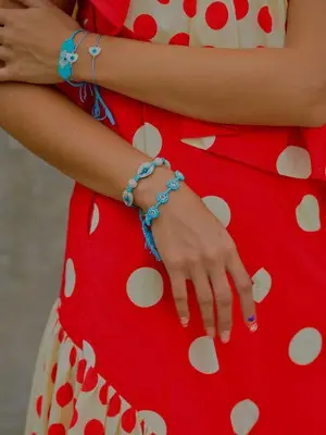 VENESSA ARIZAGA Heart Eye Bracelet Set