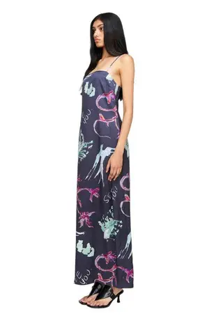 ROMY THE BRAND Printed Column Dress