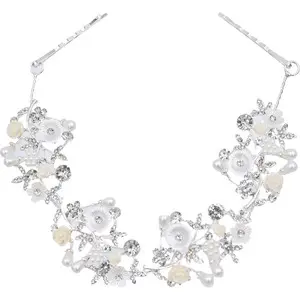 TULLEEN Flower Hair Vine - Silver