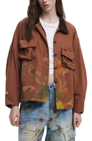Desigual Zip Up Outerwear For Women