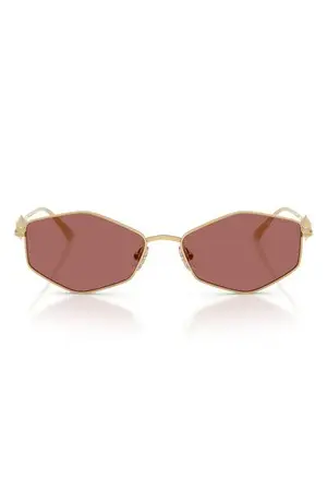JIMMY CHOO Zoey Geometric Sunglasses - Gold /dark Violet