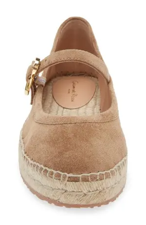 GIANVITO ROSSI Elda Espadrille Sandals - Camel