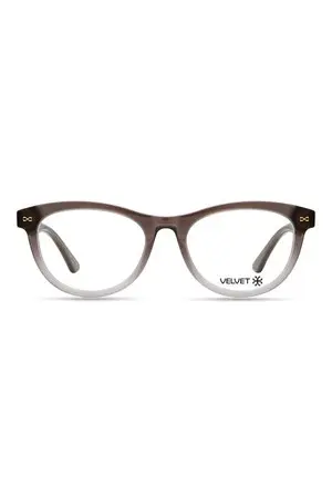 VELVET EYEWEAR Carol 55mm Oval Optical Glasses - Grey Fade