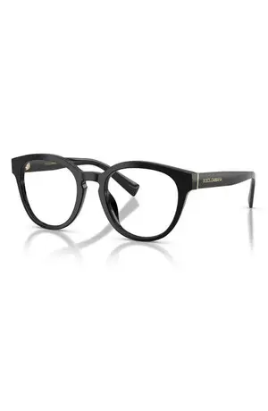 Dolce & Gabbana 52mm Phantos Optical Glasses - Black