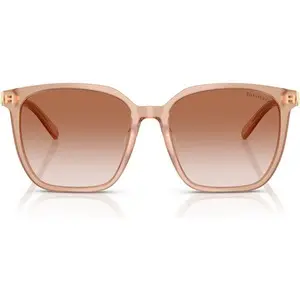 Tiffany & Co. 56mm Gradient Square Sunglasses Opal Nude/pink Gradient