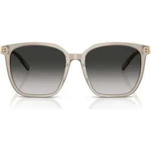 Tiffany & Co. 56mm Gradient Square Sunglasses - Opal Taupe /grey Gradient