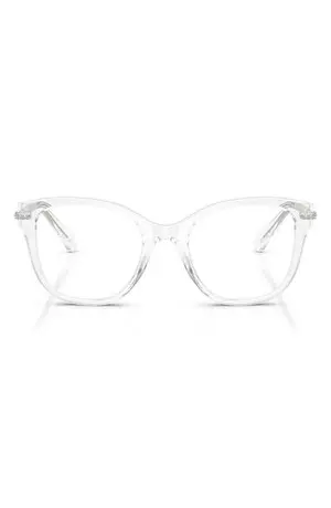 SWAROVSKI 51mm Square Optical Glasses - Transparent/ Demo Lens