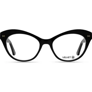 VELVET EYEWEAR Minnie 54mm Cat Eye Optical Glasses - Black
