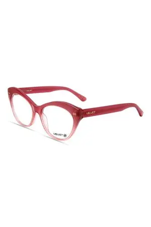 VELVET EYEWEAR Minnie 54mm Cat Eye Optical Glasses - Gradient Red