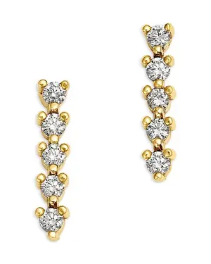 Zoe Chicco 14k Gold Diamond Stud Earrings - Yellow