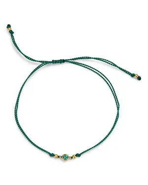 Zoe Chicco 14k Yellow Gold Emerald Bracelet - Green