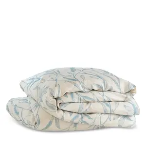 ANNIE SELKE Margo Botanical Duvet Cover, Twin/twin Xl - Pewter Blue