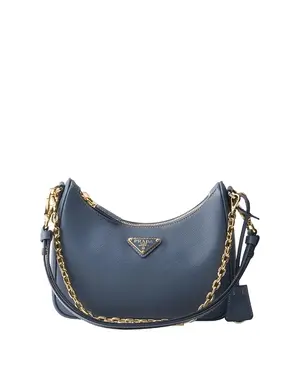 Prada Re-edition Mini Saffiano Leather Bag - Blue