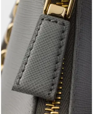 Prada Re-edition Mini Saffiano Leather Bag - Grey