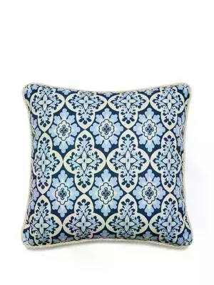 La DoubleJ Printed Cushion - Blue