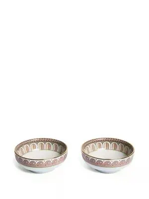 La DoubleJ Patterned Porcelain Bowls - White