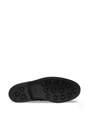 SANDERS Leather Loafers - Black