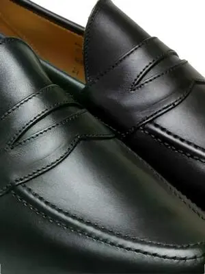 SANDERS Leather Loafers - Black
