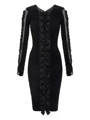 Elisabetta Franchi Bow-embellished Midi Dress