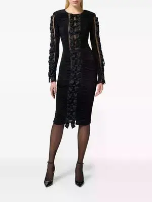 Elisabetta Franchi Bow-embellished Midi Dress