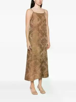 UMA WANG Anaya Midi Dress - Brown