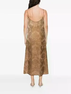 UMA WANG Anaya Midi Dress - Brown