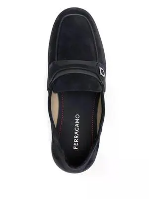 FERRAGAMO Gancini Loafers - Blue