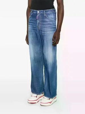 Dsquared2 Logo-embroidered Jeans - Blue