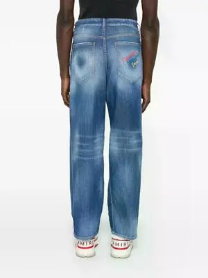 Dsquared2 Logo-embroidered Jeans - Blue