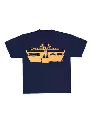 HELLSTAR Jesus Emblem T-shirt - Blue