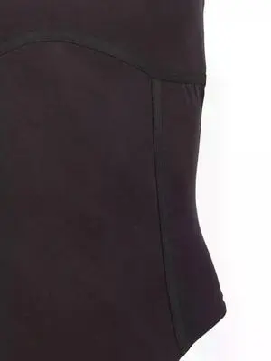 FLEUR DU MAL Square-neck Bodysuit - Black