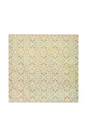 La DoubleJ Palazzo-print Napkin - Green