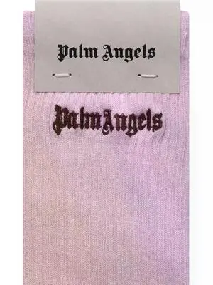 Palm Angels Logo-embroidered Socks