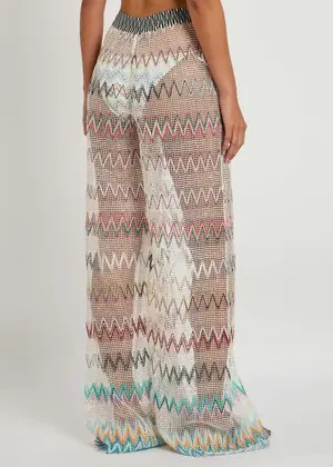 Missoni Zigzag Intarsia Open-knit Trousers