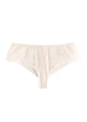 Simone Perele Intrigue Embroidered Tulle Briefs - Light Pink