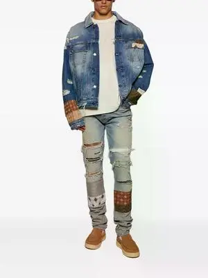 Amiri Ma Quad Patchwork Denim Jacket