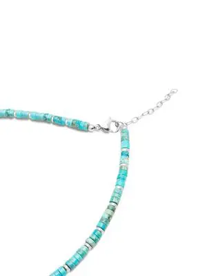NIALAYA JEWELRY Turquoise Choker - Silver