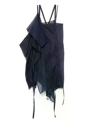 Yohji Yamamoto Layered Mini Dress - Blue