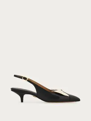 FERRAGAMO Soft Bow Slingback Pumps - Black