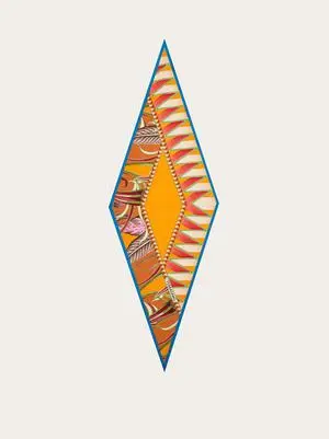 FERRAGAMO Flowers And Butterflies Print Diamond Scarf - Multicolor
