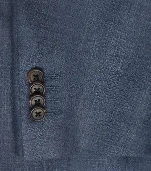Corneliani Silk-virgin Wool Blazer - Blue