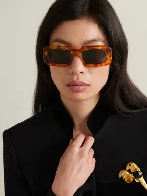 Celine Triomphe Oversized Sunglasses - Tortoiseshell