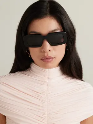 Celine Triomphe Oversized Sunglasses - Black