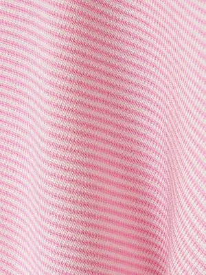 Calle Del Mar Striped Knitted Shorts - Pink