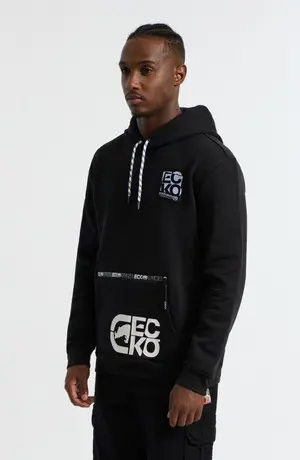 ECKO UNLTD. Easygoing Printed Hoodie - Black