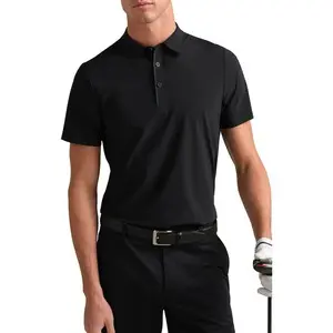 RHONE Approach Performance Polo - Pure Black